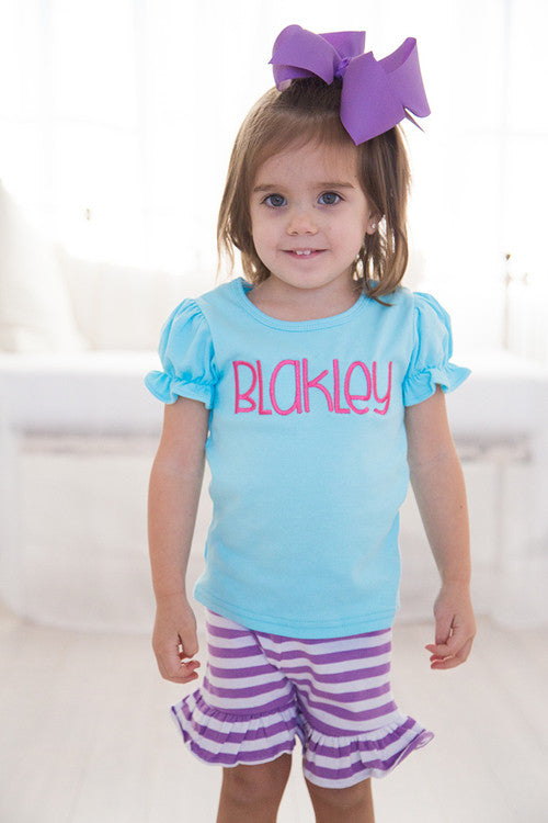 Girls Ruffle Knit Shorties – Love That Cotton