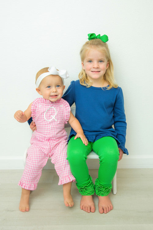 Girls Long sleeve ruffle bottom shirt – Love That Cotton