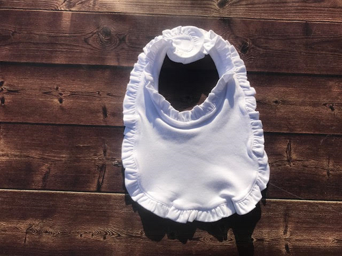 Girls baby Bib with Ruffle from Love That Cotton
