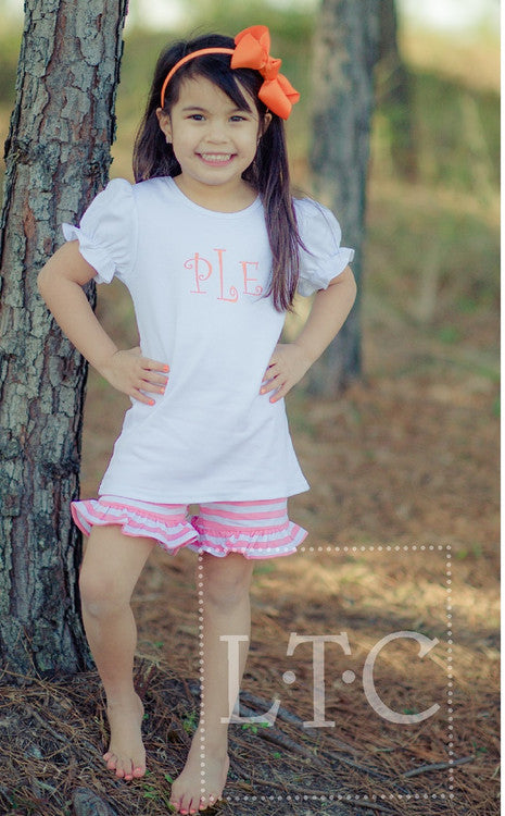 Girls Ruffle Knit Shorties – Love That Cotton